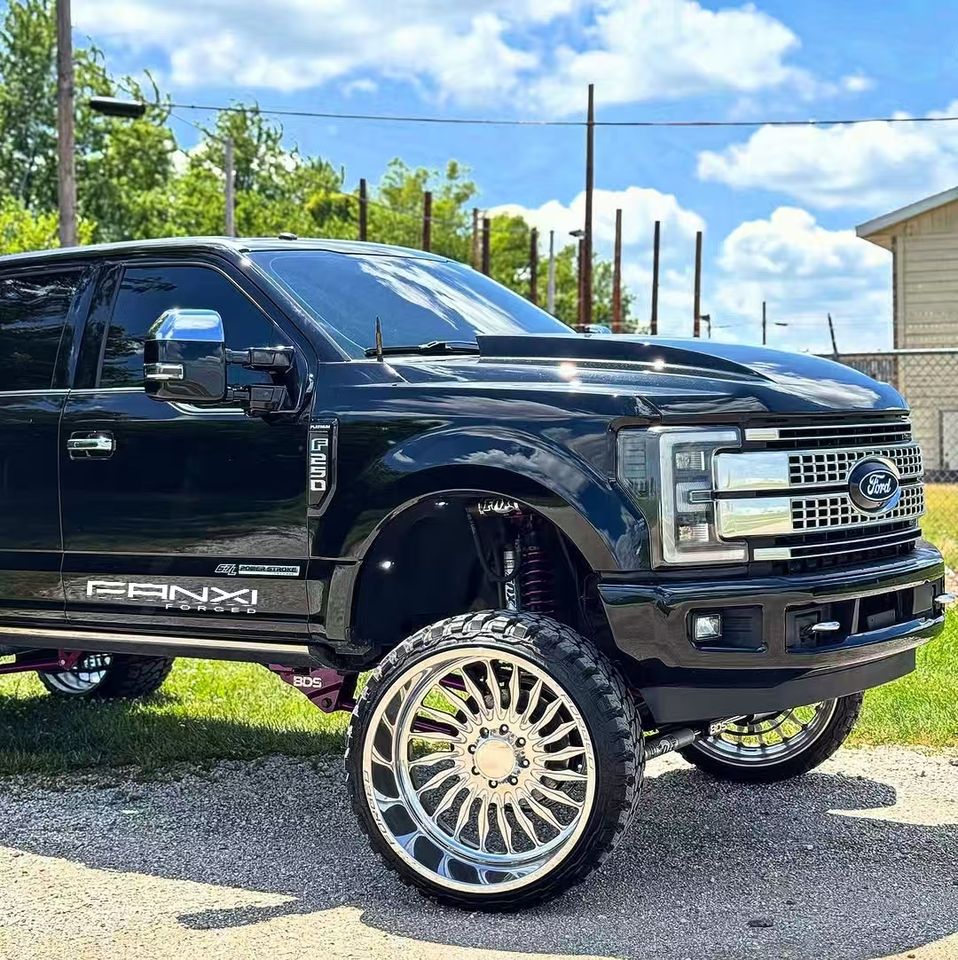 FANXI Forged 6 Lug Chrome Rims 20 22 24 26 Inch Wheels Forged 6X5.5 8X6 ...