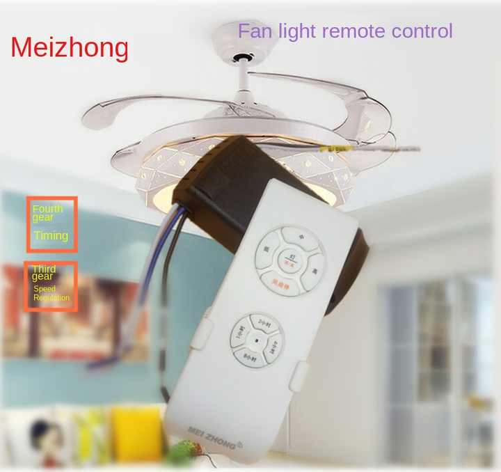 Meizhong 220V Wireless Ceiling Fan Light Remote Control Switch ...