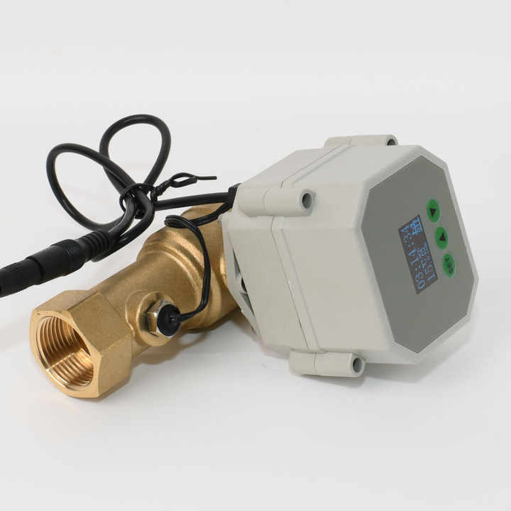 2 Way DN20 3/4'' Brass Temperature Controlled Auto Drain Valve with Timer