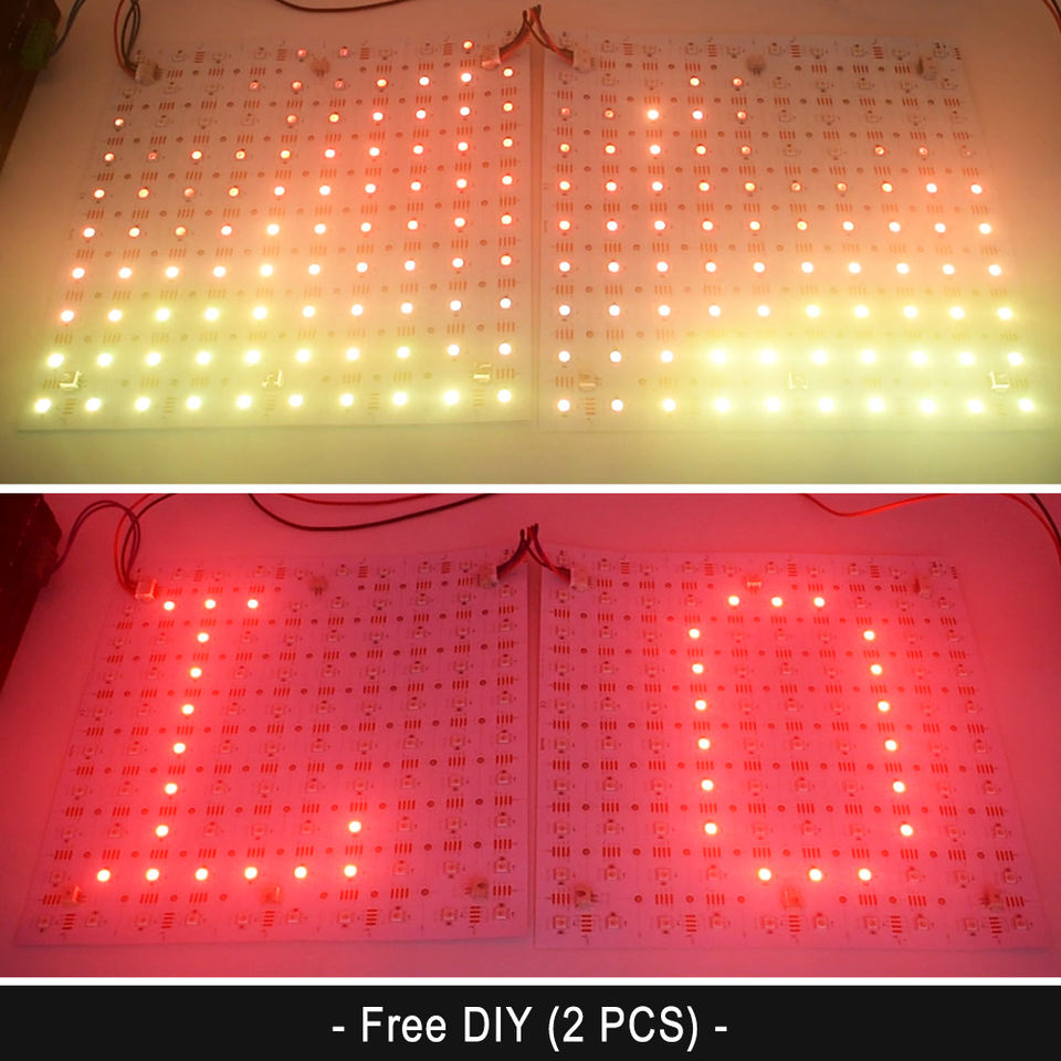 Addressable RGB LED matrix Sheet Light Screen 100leds 250*250mm RGBIC ...
