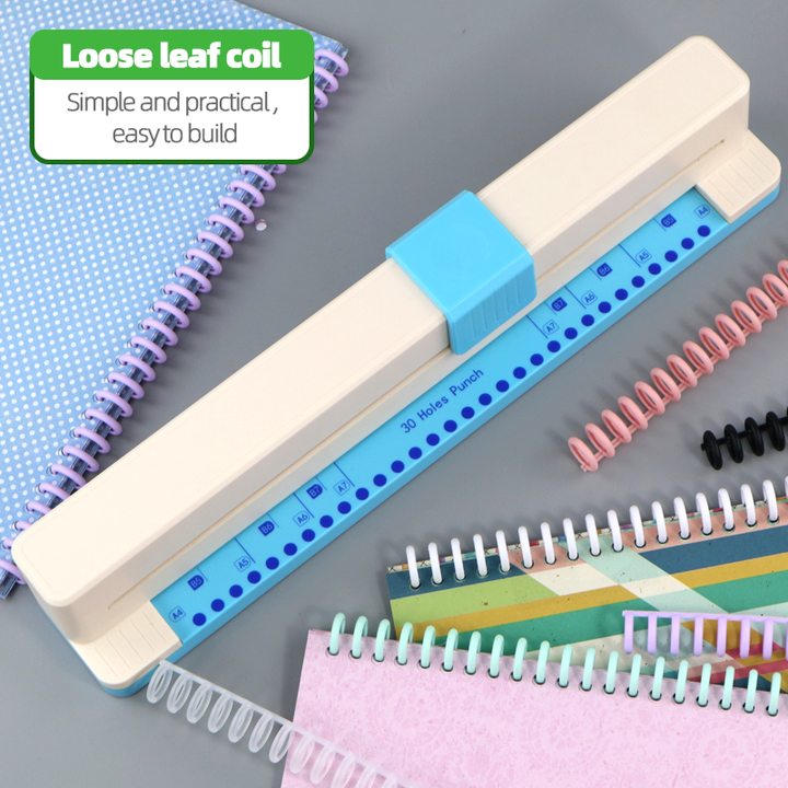 Hand Push 30 Holes Paper Punch - Multi-Specification Drilling