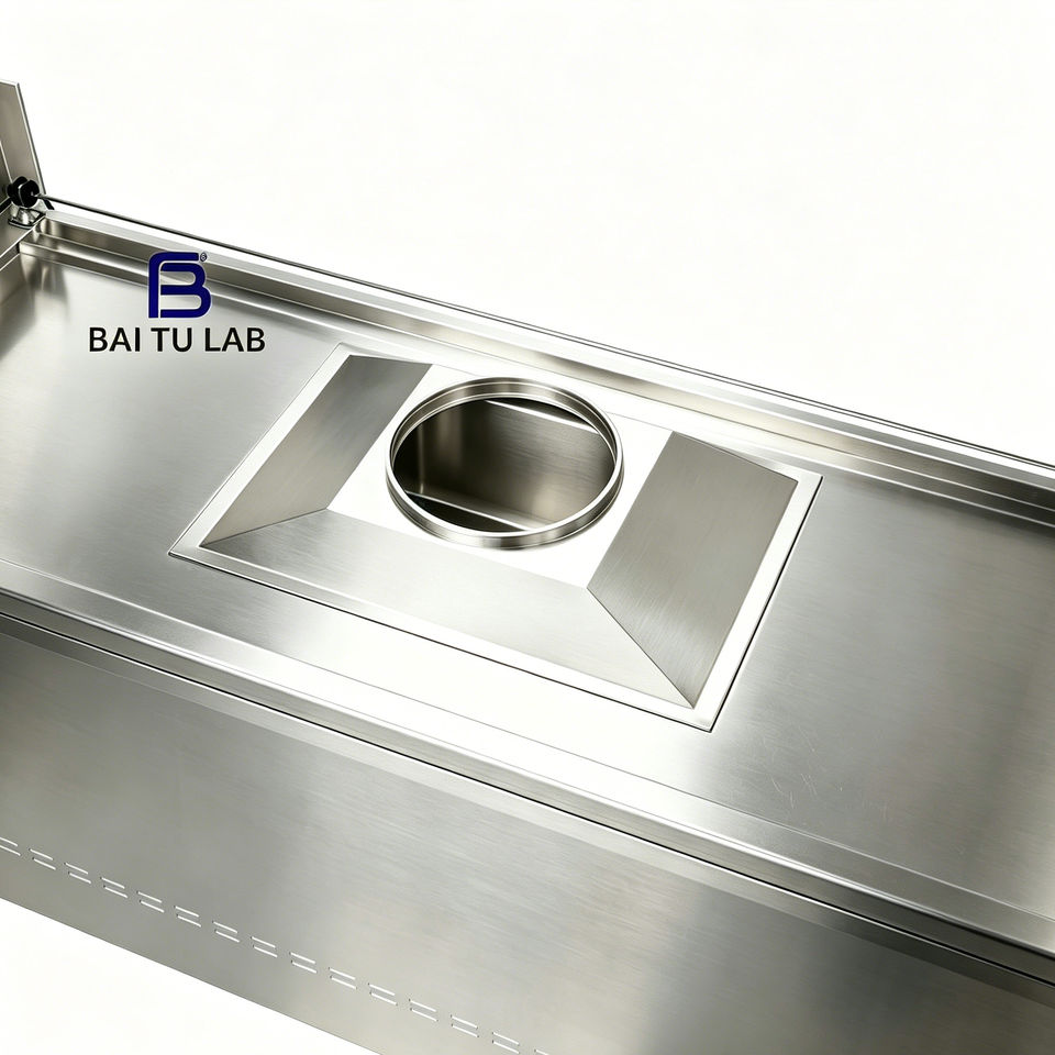 Baitu laboratory furniture custom stainless steel ducted Fume Hood for ...
