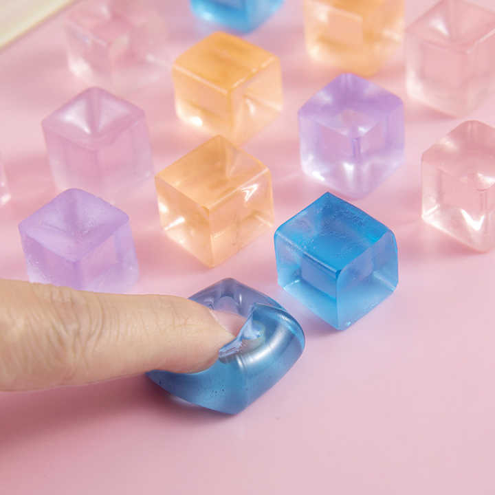New Design Fidget Toys Mini Squishy Ice Block Stress Ball Brinquedos ...