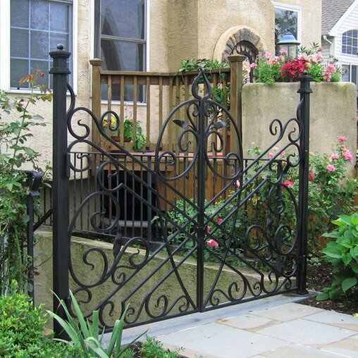 Structural Wrought Iron Gates With Internal Steel Reinforcement ...