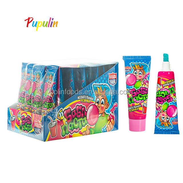 Liquid Bubble Gum Wholesale Fruit Flavor Toothpaste Tube Chewing Gum ...