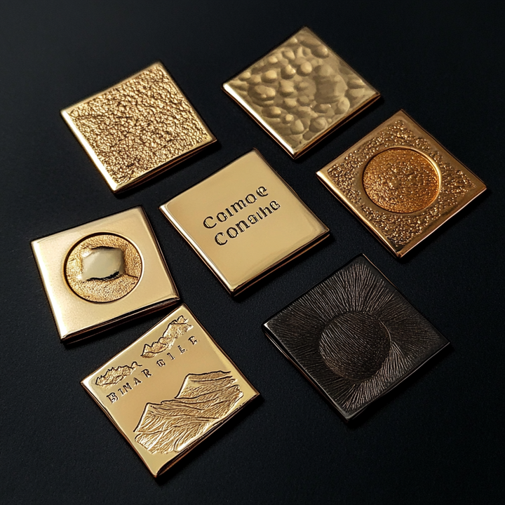 Custom Logo Luxury 3D Embossed Plastic Private Labels Stickers Aluminum ...