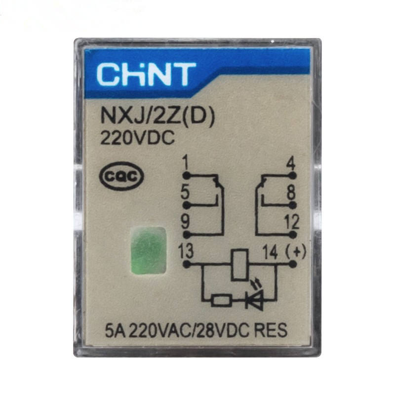 Chint NXJ/2z Miniature Relay Electromagnetic Type 24VDC with Led ...