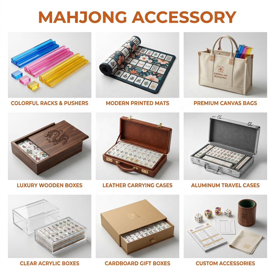 American Mahjong Set 160 Heavyweight Tiles European Style Four Layer ...