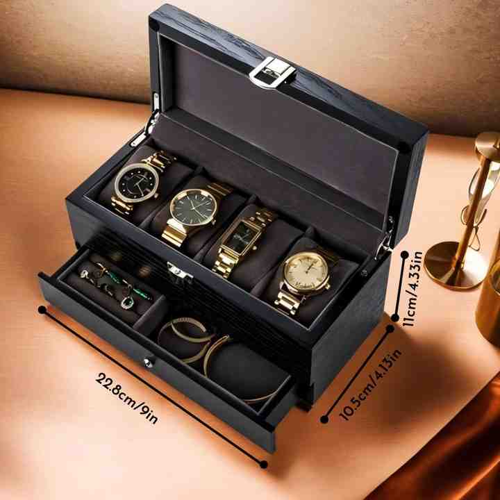 Personalized Wooden Watch Box Custom Engraved Storage Case Unique ...