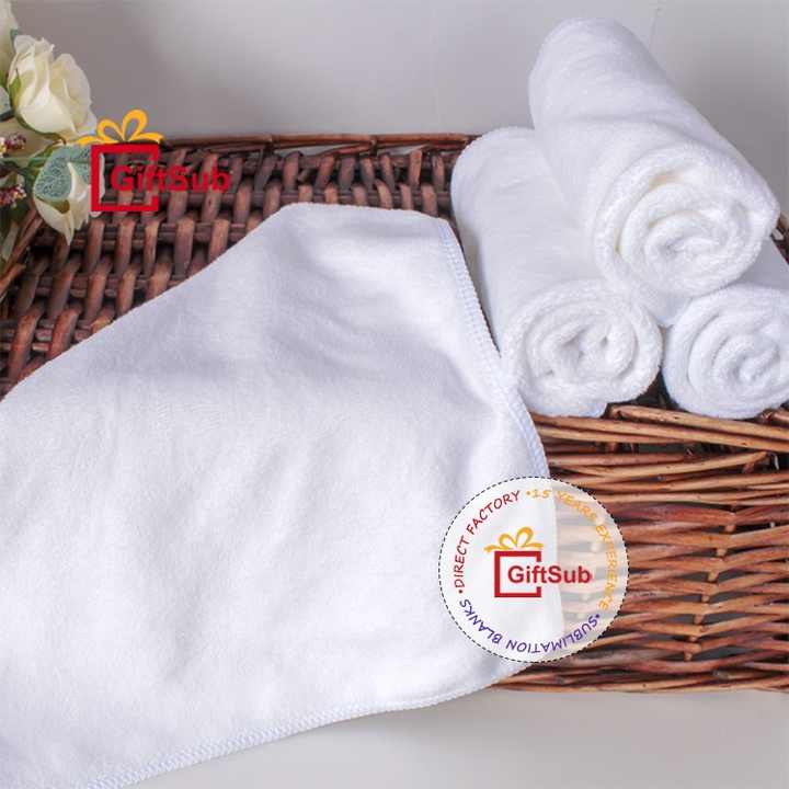 RTS Plain White Microfiber Cleaning Cloth - Durable & Sustainable