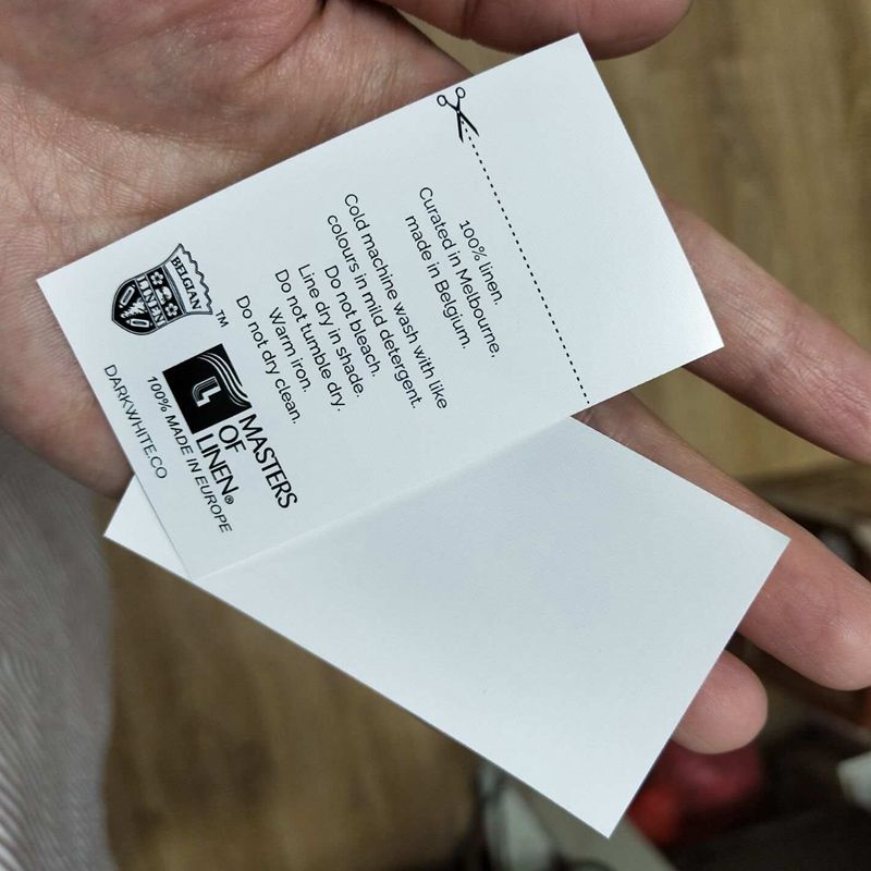 Custom Tear Away Labels - Soft Neck Eco-Friendly Design