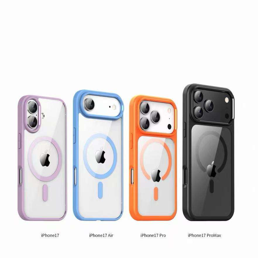 Colorful Border Clear Transparent Phone Case for iPhone 17 Series ...