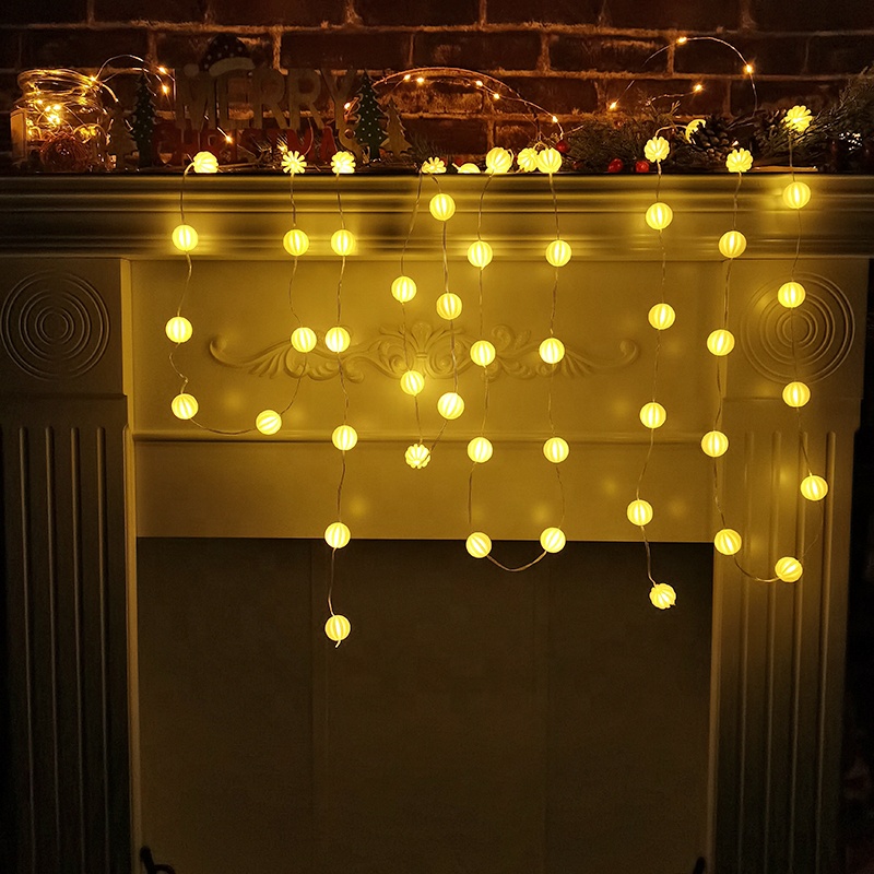 NY037002 Plastic ball LED string light-Taizhou Deco-Maker Arts and ...