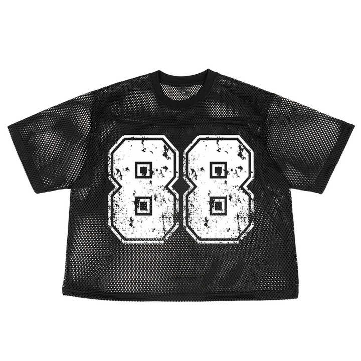 Customised Design Boxy Fit Mesh Soccer Jersey Gym T-shirt