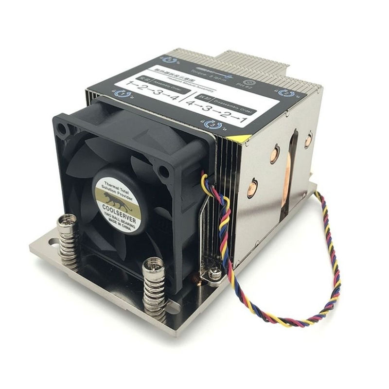 Big CFM 2UP22 Server CPU Cooler 4pin PWM 6800RPM Cooler for Socket SP3 ...