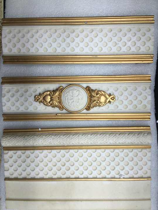 Beautiful Design Embossed Resin Border Tiles - Durable & Stylish
