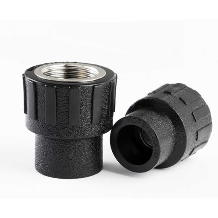 DIN Standard HDPE Female Thread Adapter Water Pipe PE Adaptor Fittings High Density Polyethylene ...