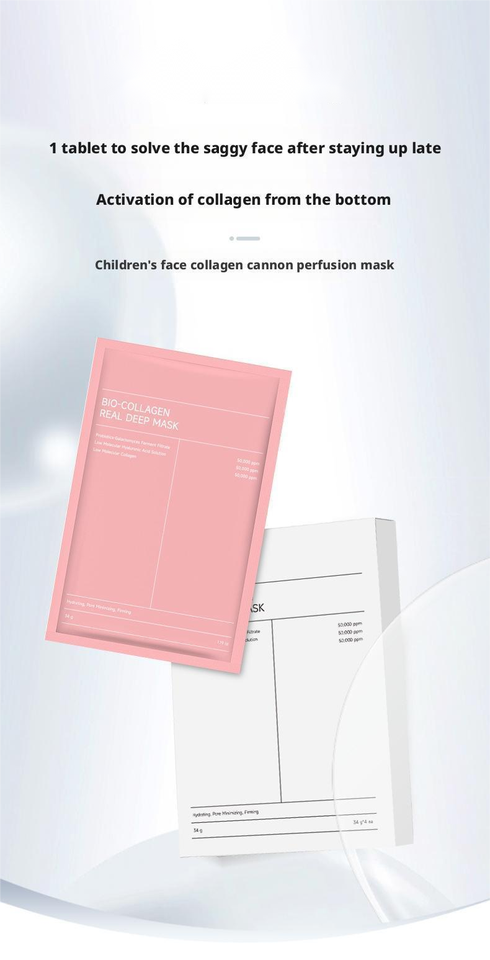 Collagen Hyaluronic Acid Vegan Glycerin Cruelty-Free Hydrating Sheet ...