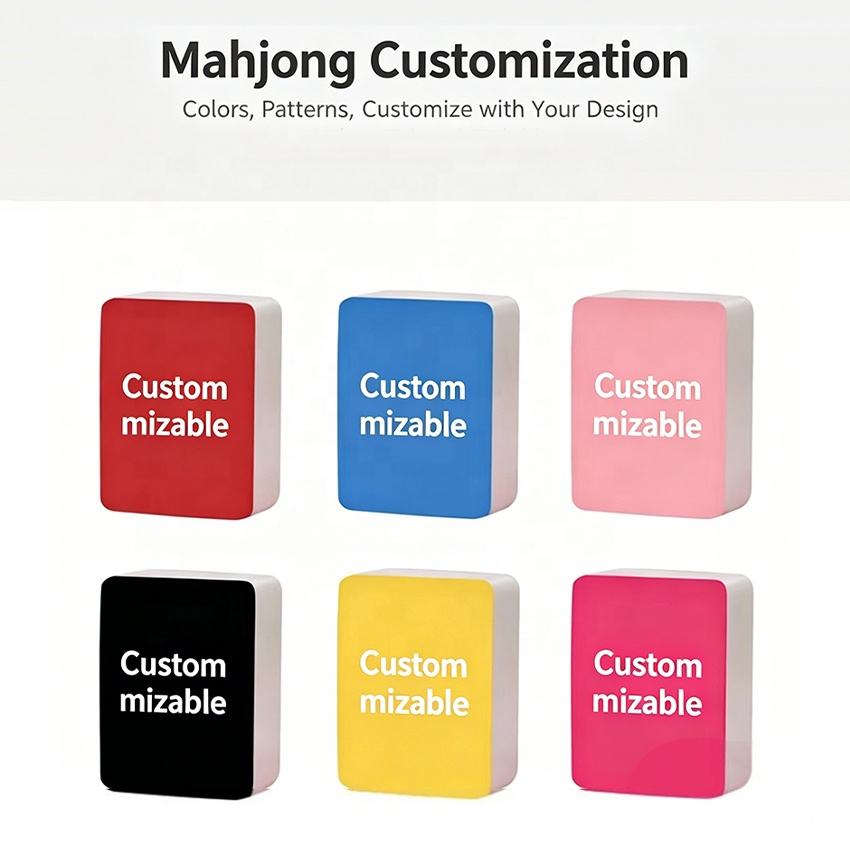 Custom Logo Pattern Melamine Mahjong Tiles Medium Large Sizes for Home ...