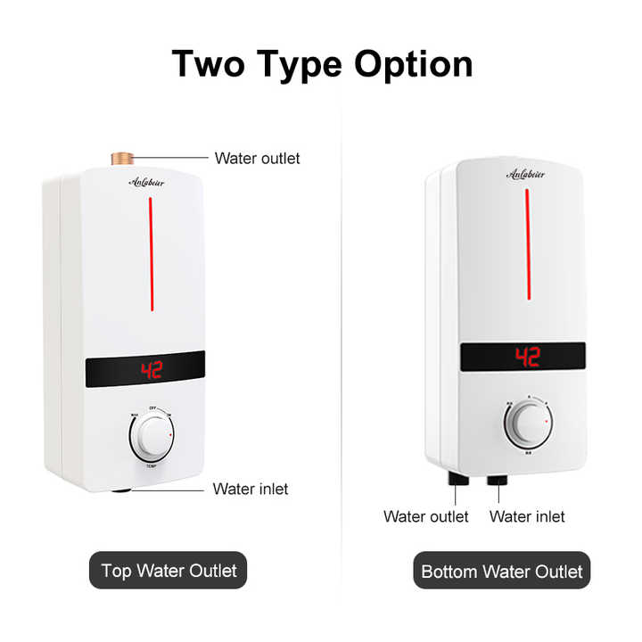 4500W OEM Small Tankless Instant Hot Water Electric Water Heater 220V ...