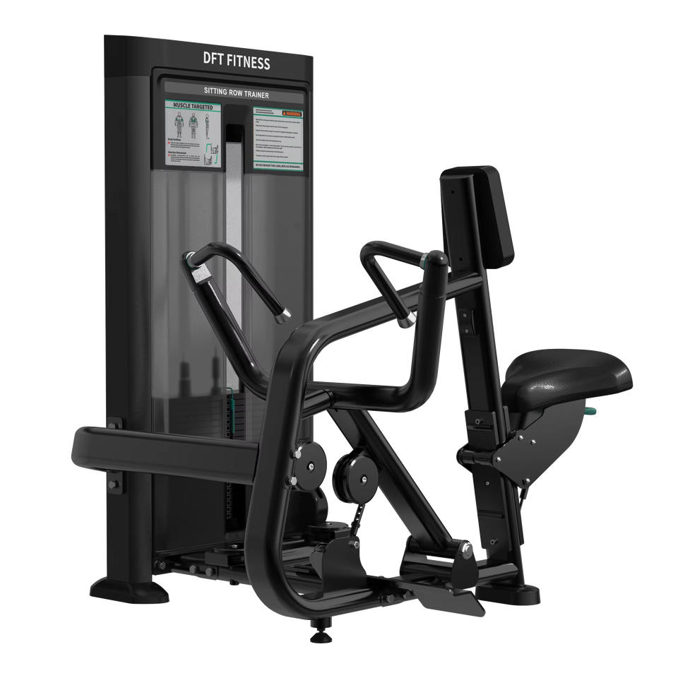 DFT Fitness DFT-E634 Vertical Row Machine 100KG Weight Stack Steel ...