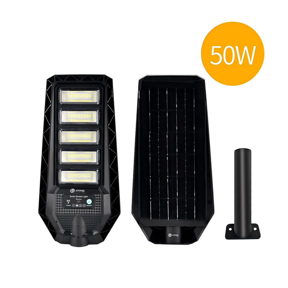 50W Solar Street Light Without Rod with Optical Control Remote Control ...