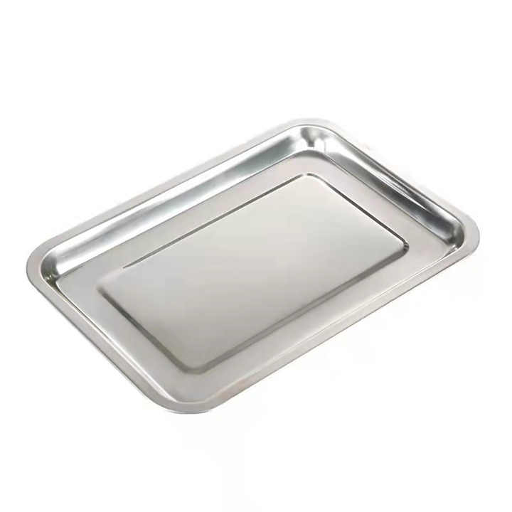 JiPeng Stainless Steel BBQ Tray Dinner Plate Multi-purpose Long Trays ...