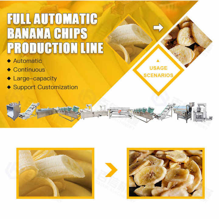 Commercial High Quality Plantain Chips Making Machine Packaging Price ...
