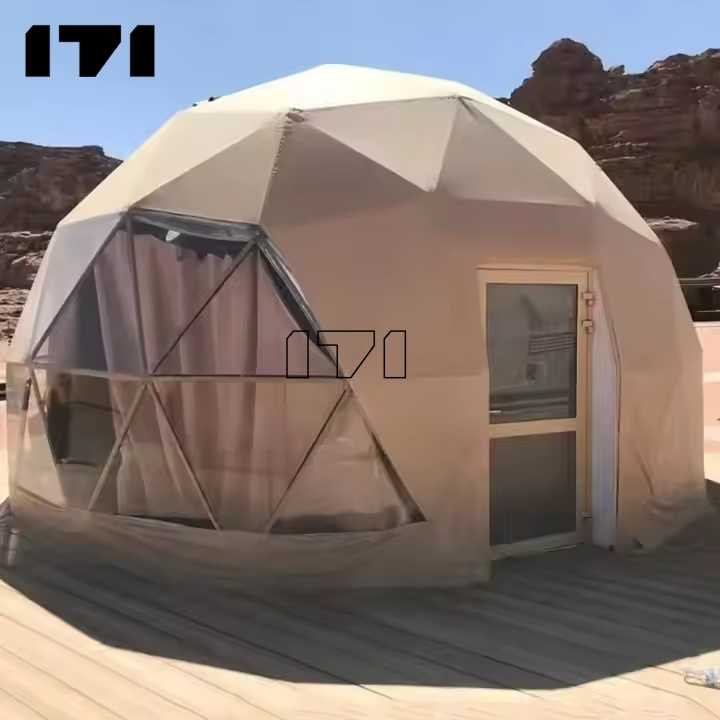 PVC Geodesic Dome Tents for Glamping - Durable & Spacious