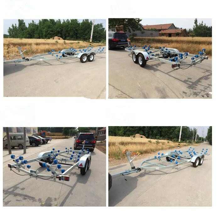Galvanized Boat Trailer Dual Axis Load 1500 Kg - Durable & Versatile