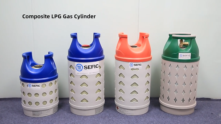 26.2L 11kg Portable Movable LPG Plastic Liner Glass Composite Gas ...