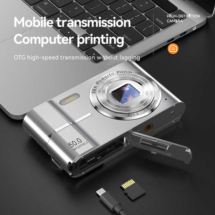 2.4inch 16X Zoom CCD Camera - 4K HD Kids Mini Digital Cameras