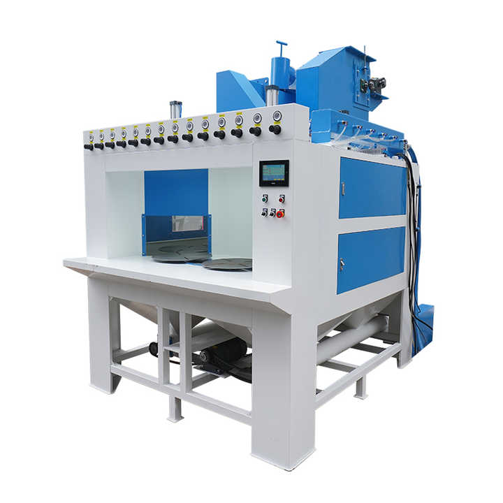 Automatic Indexing Rotary Table Sand Blasting Cabinet Batch Sandblast ...