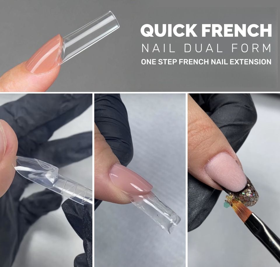 MyBeautyNails 2026 New Quick French Nail Extension Tool Double Form ...