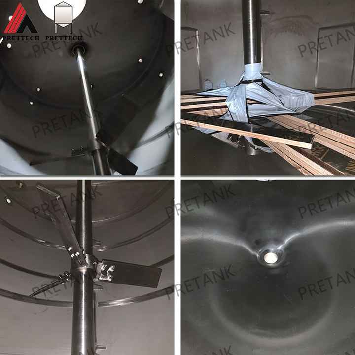 1500L, 1000L, and 2000L Mixing Tanks with Agitator for Food Processing