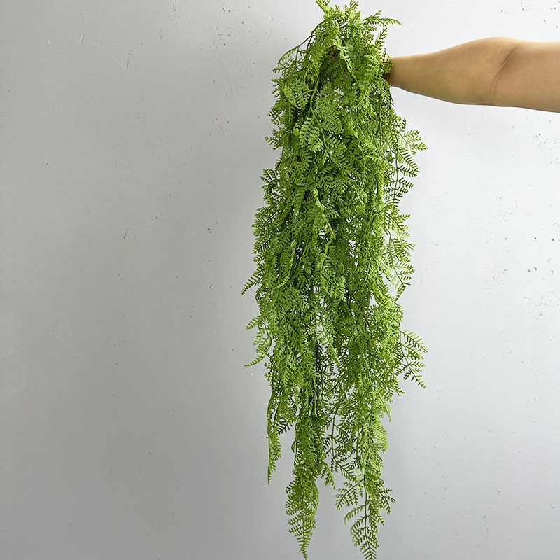 Factory Wholesale Latex Hanging Plants Artificial Green Ferns Flowers ...
