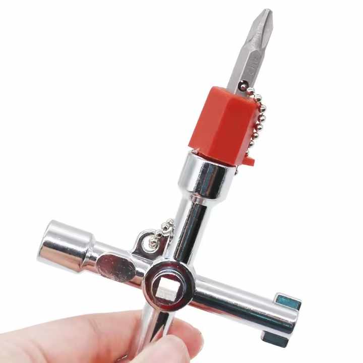 4in1 Electric Cabinet Elevator Cross Key Wrench Tool Set