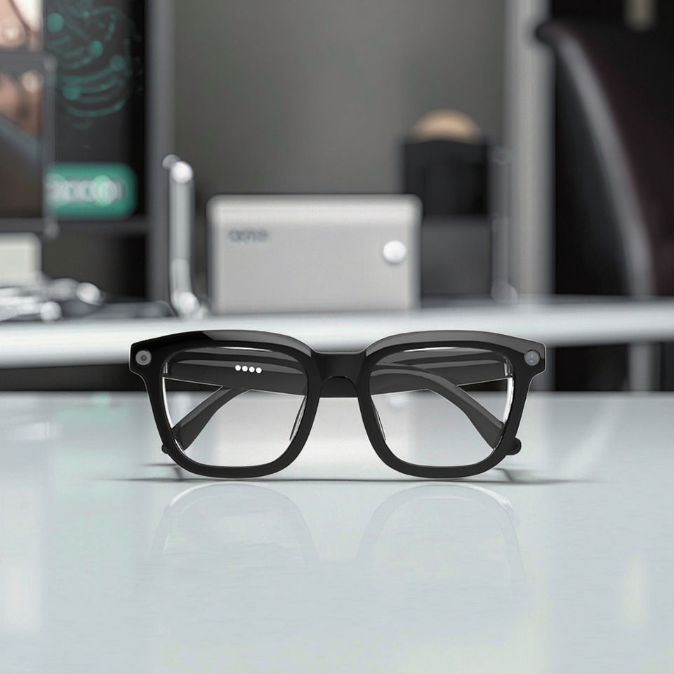 AI Smart Glasses AI Assistant 8MP 1080P Camera Voice Control Real-time ...