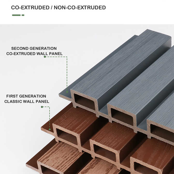 Multi-Style Exterior Paneles De Pared Outdoor Wood Plastic Composite ...