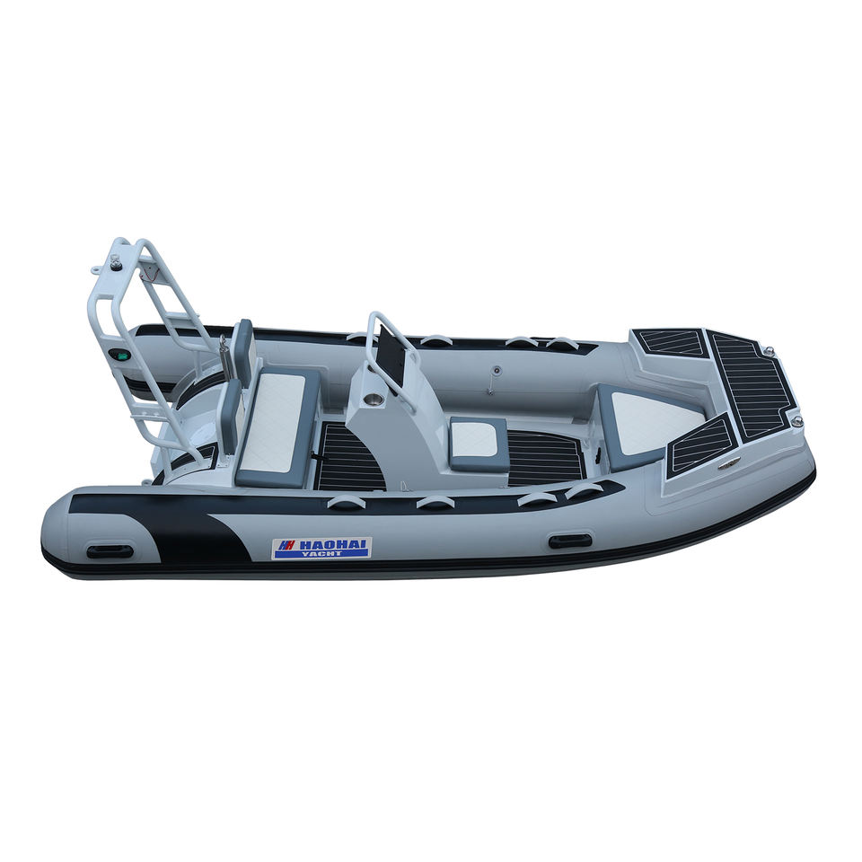 Haote Rib390 Rigid Inflatable Boat Fishing Sport Yacht Double Deep V ...