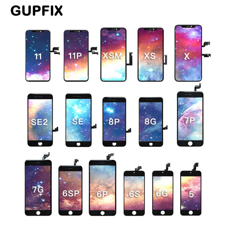 Screen Wholesale Mobile Phone LCD Display for iPhone 6 7 8 X XR XS MAX 12 Super LCD Touch Screen ...
