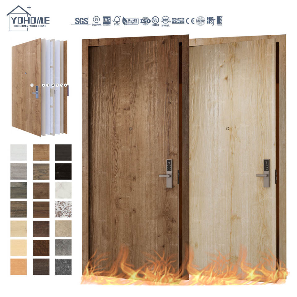 Canada Hotel HPL Compact Laminate Door Architectural 60 Min Fire Rated ...