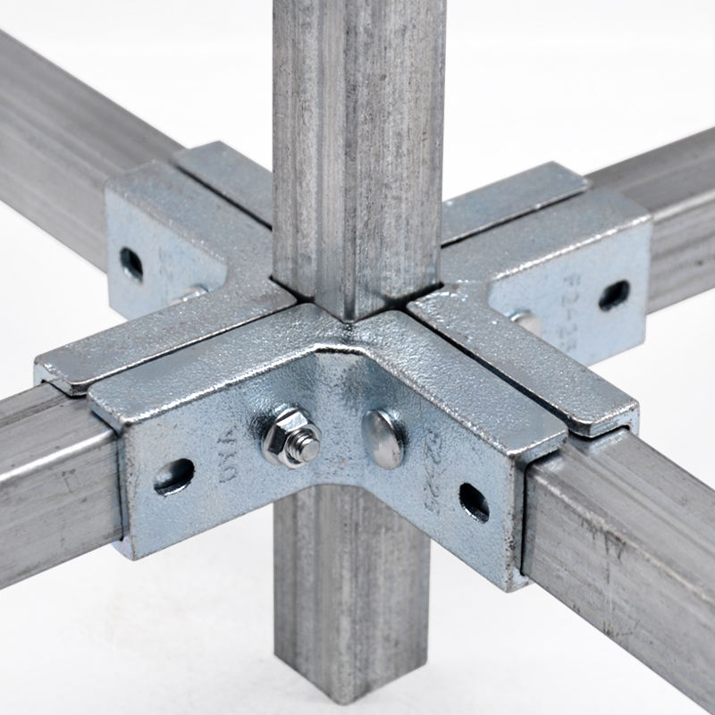 25*25mm Square Pipe Fittings Malleable Iron Pipe Fitting Key Clamp Pipe ...