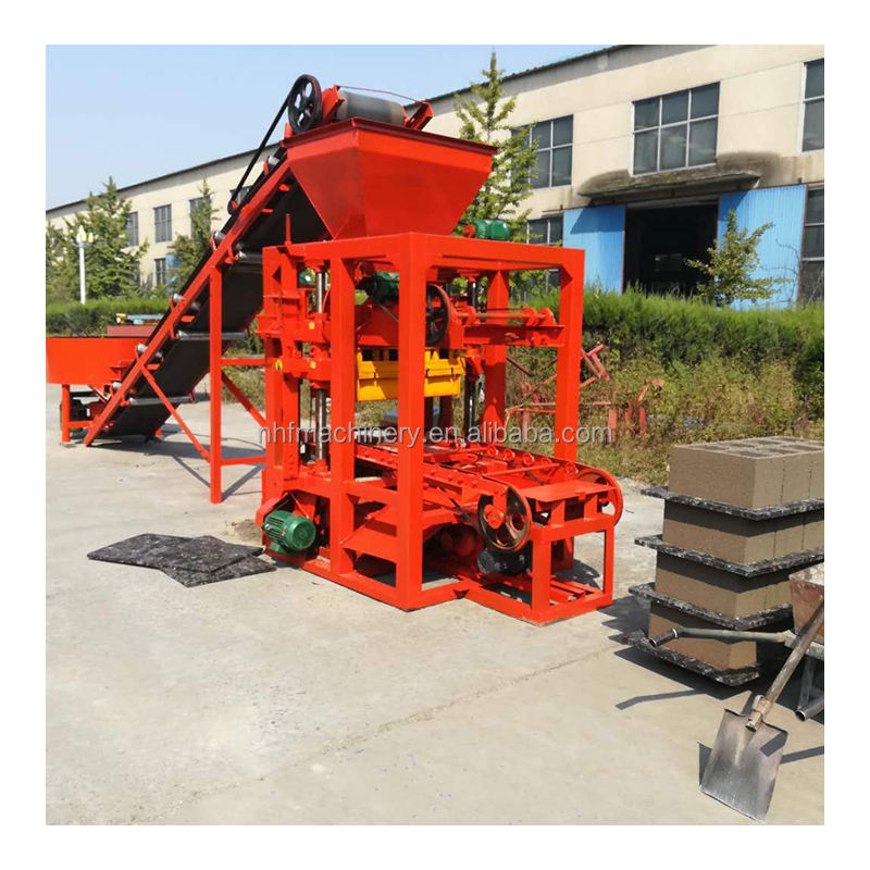 Brick Mold Manufacture Cement Concrete Block Production Line QT4-40 ...