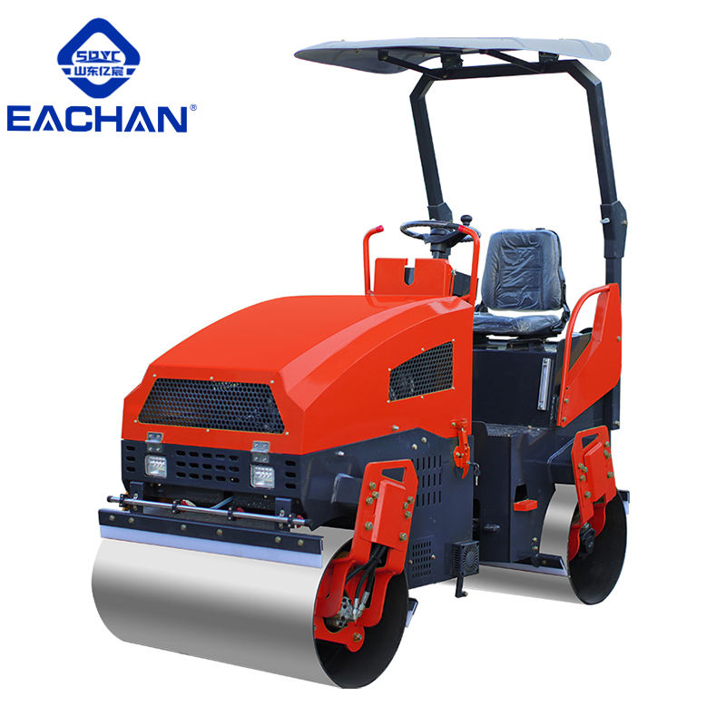 EACHAN Drum Road Roller Ground Concrete Asphalt Road Roller Compressor ...