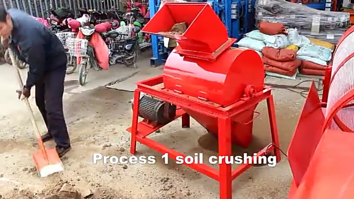 Soil Crusher for Clay Soil Mud Interlocking Brick Making Machine Line ...