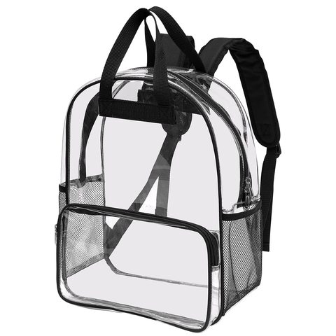 Clear Backpack Heavy Duty PVC Transparent Backpack with Reinforced ...