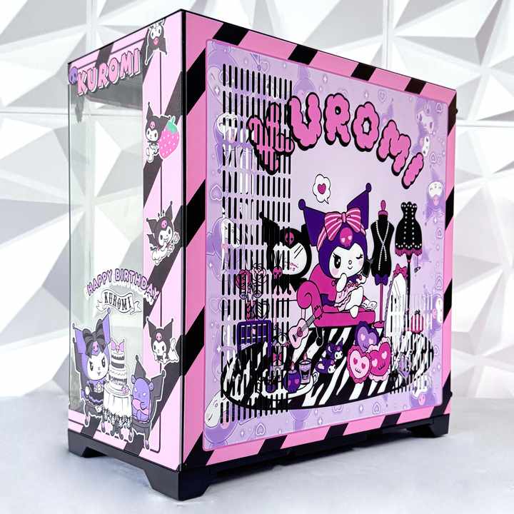 Wholesale New Design Vertical Black Powder Kuromi ATX Computer Cases ...