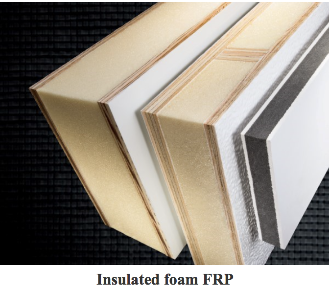 GFRP Fiber Glass Fiberglass Skin Foam Sandwich Panel for Truck Body ...