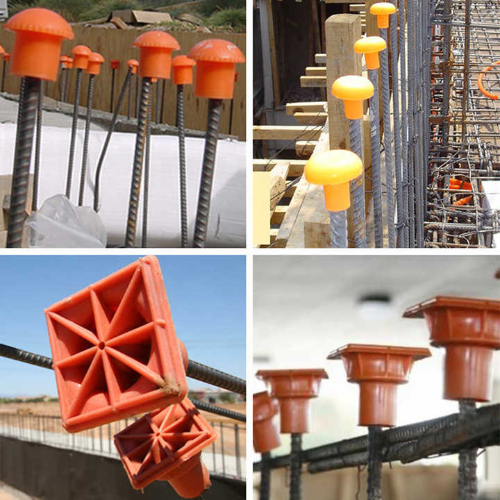 HF Plastic Rebar Safety Mushroom Cap - Durable & Eco-friendly